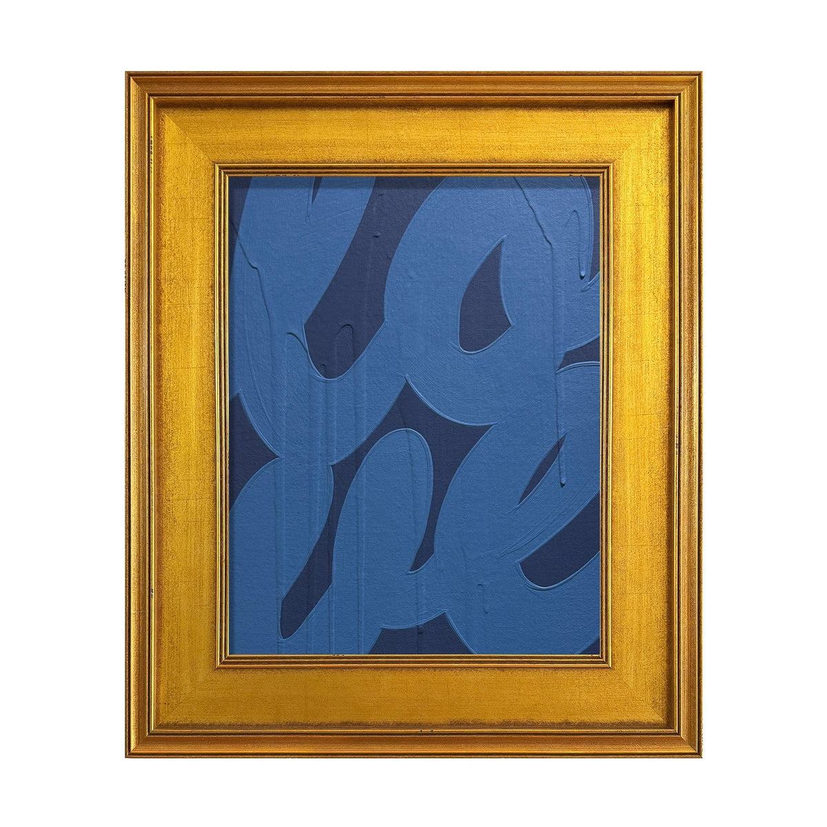 Ron Giusti, Mini Love Painting, Navy & Cerulean – Shop at Maison